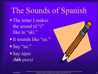 The Sounds Of Spanish | PPT