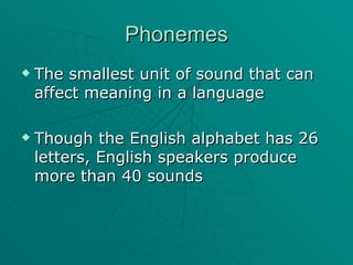 The Sound System Of English | PPT