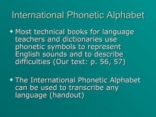 The Sound System Of English | PPT
