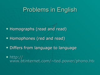 The Sound System Of English | PPT