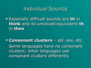 The Sound System Of English | PPT