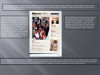The source magazine | PPTX | Hip Hop Music | Music