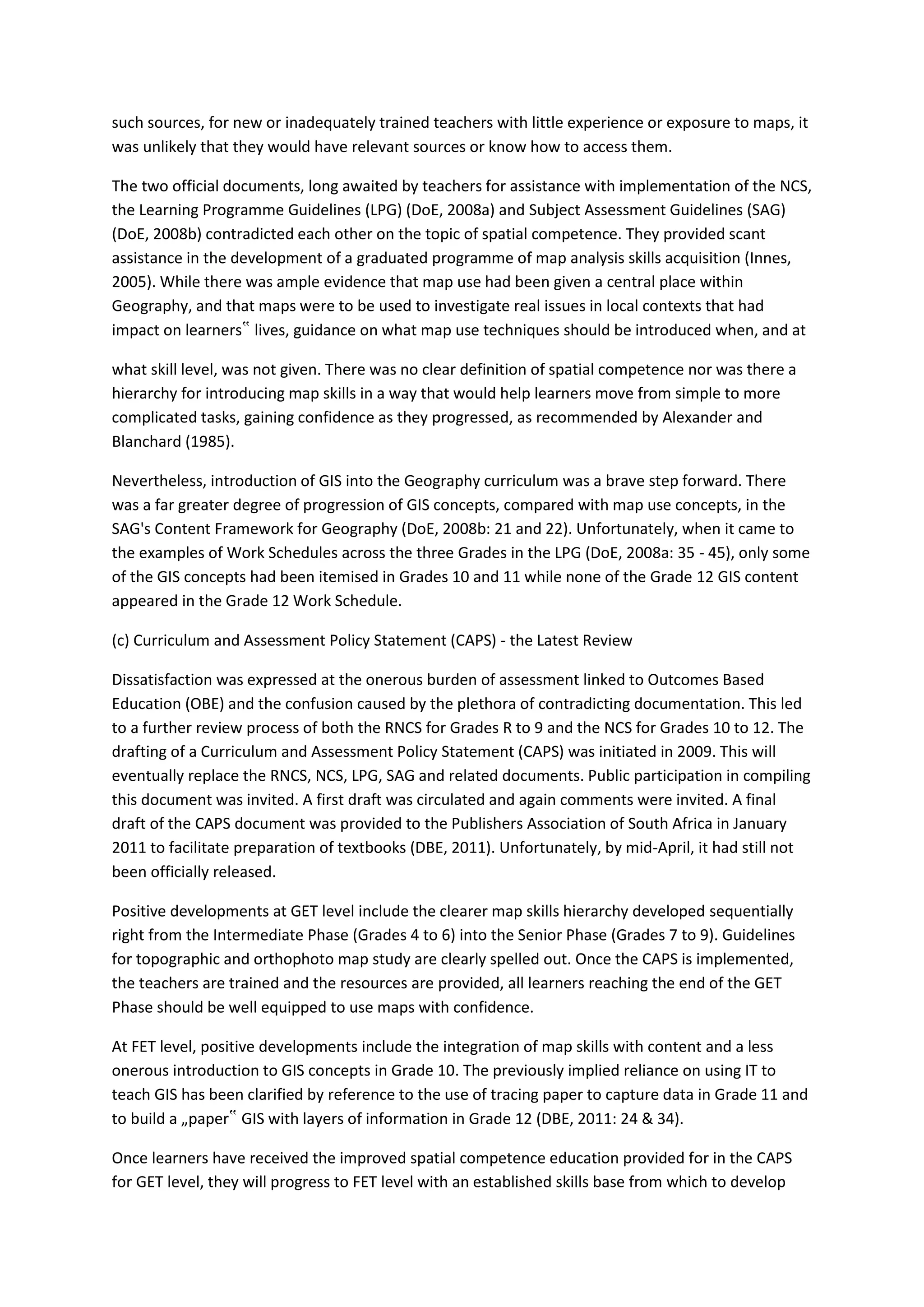 The south african school geography classroom | DOCX