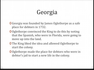 The Southern Colonies | PPTX