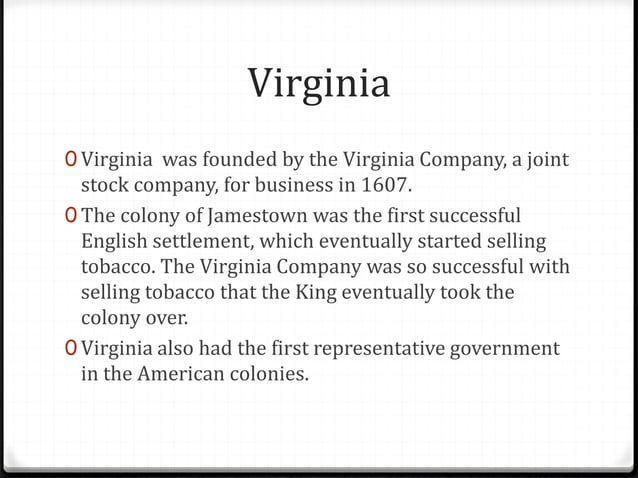 The Southern Colonies | PPT