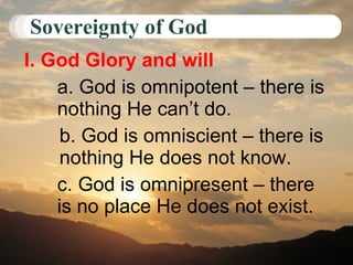 The sovereignty of God | PPT