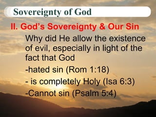 The sovereignty of God | PPT