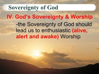 The sovereignty of God | PPT