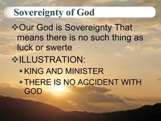 The sovereignty of God | PPT