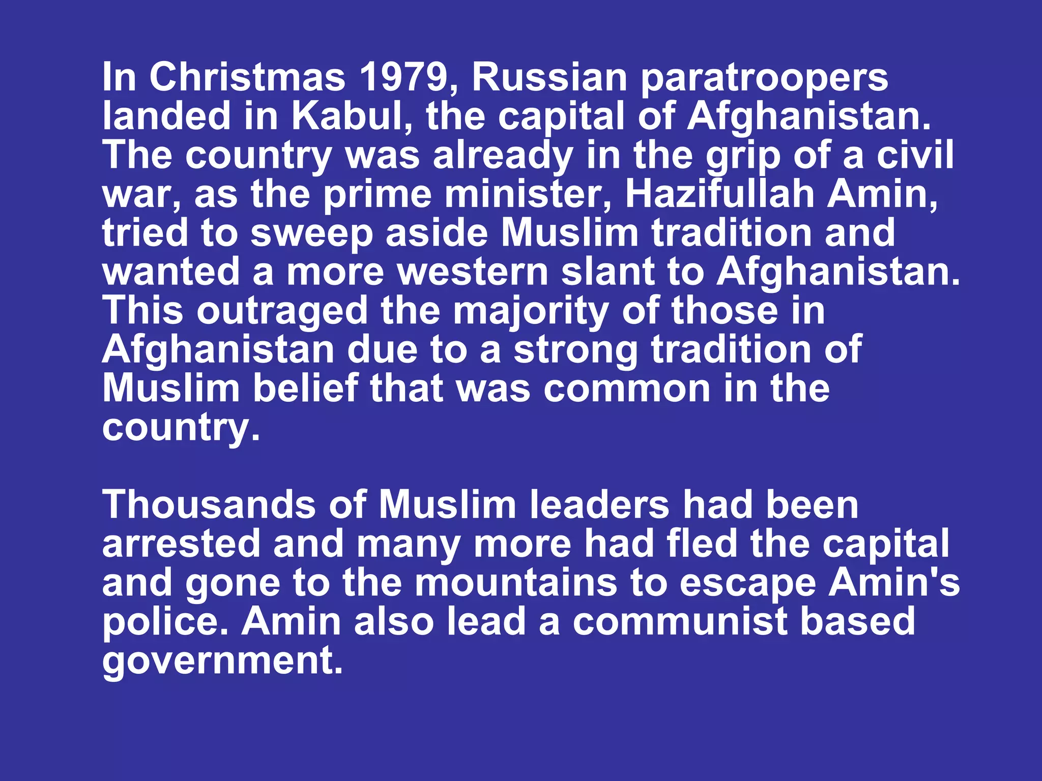 The soviet invasion of afghanistan[1] | PPT