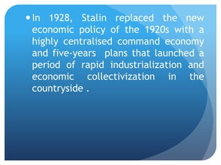 The soviet union after stalin | PPTX