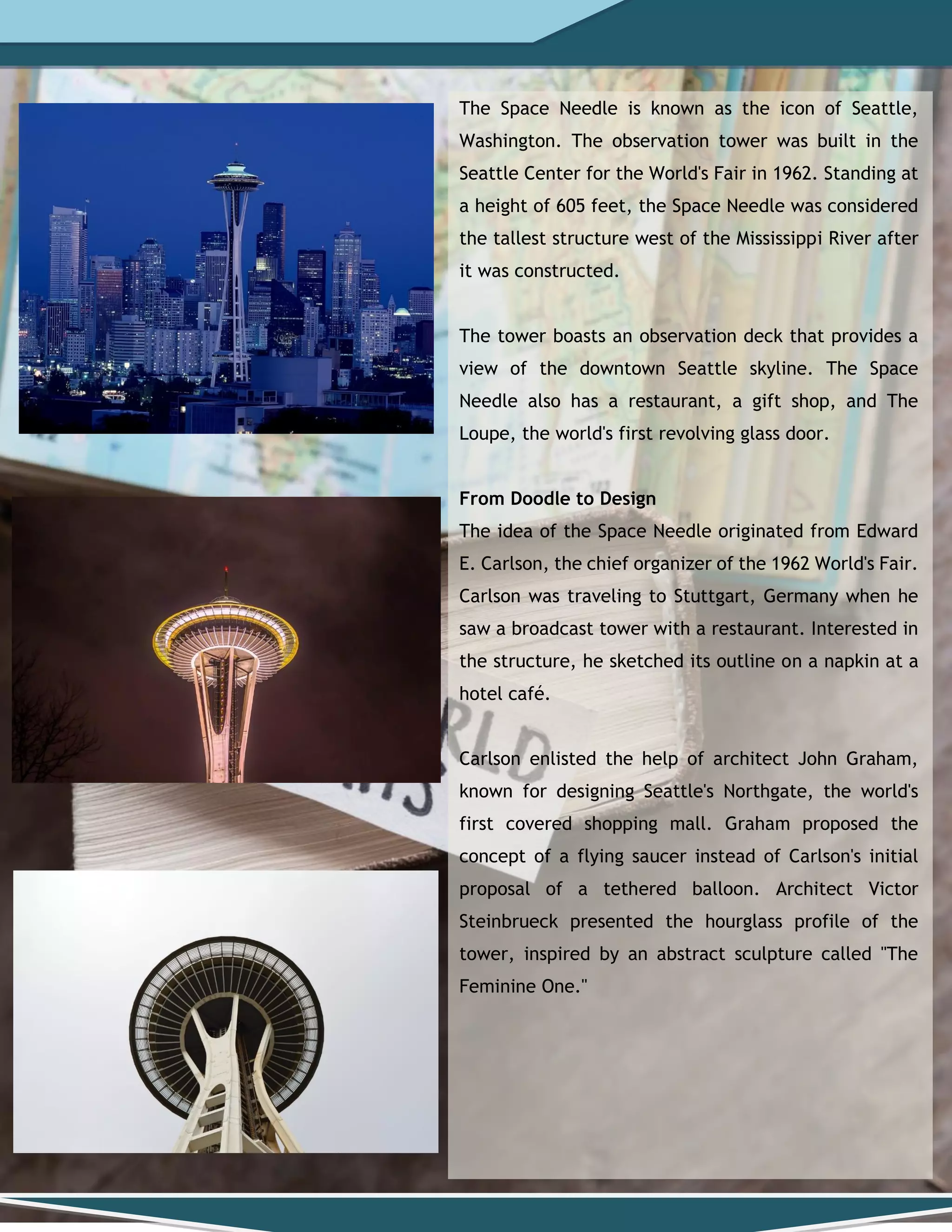 The space needle the symbol of seattle | PDF