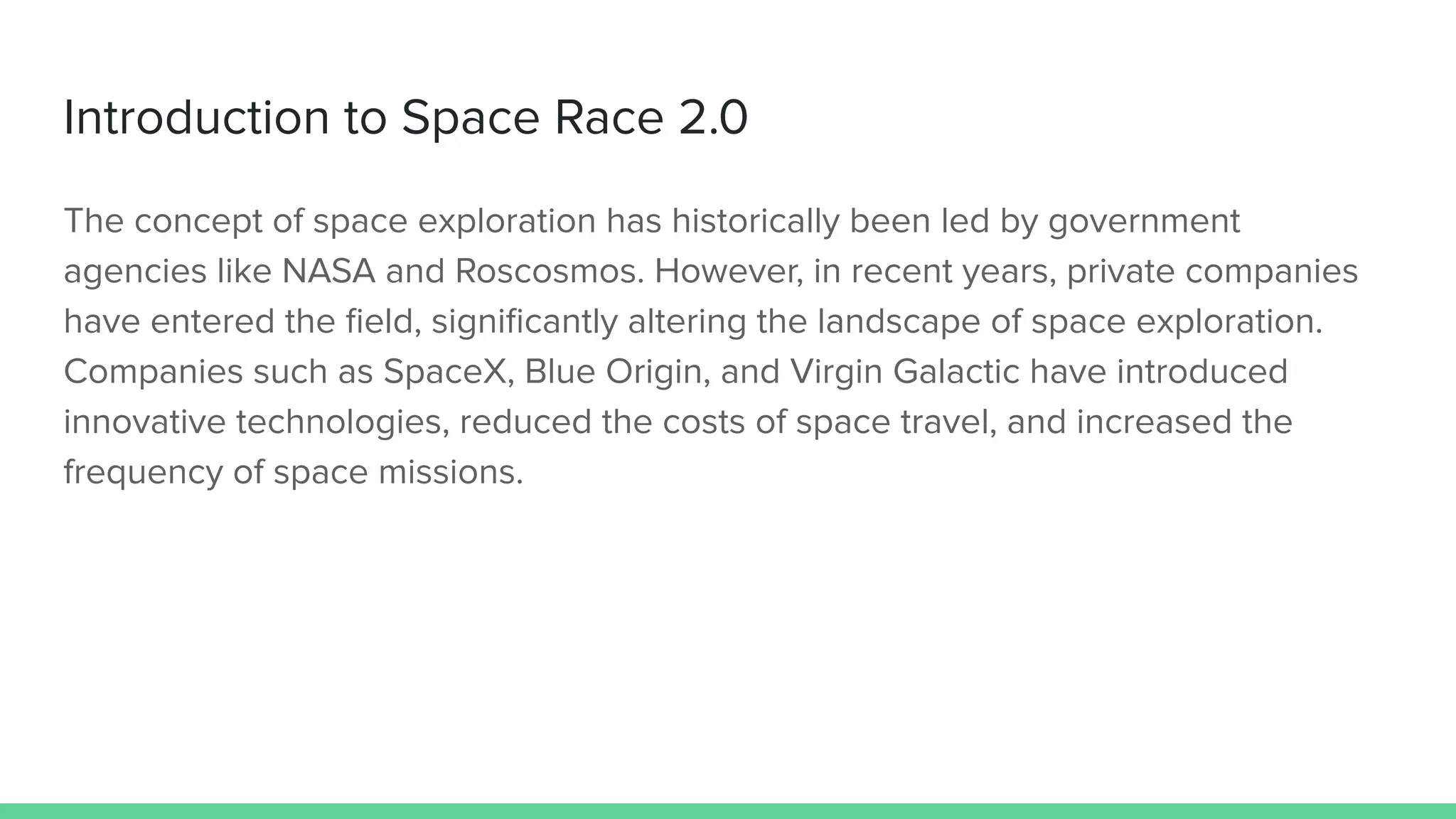 The Space Race 2.0_ Private Companies and the Future of Space ...