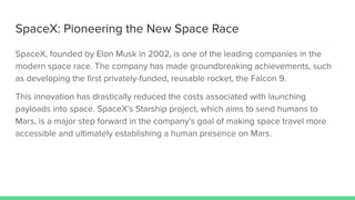 The Space Race 2.0_ Private Companies and the Future of Space ...