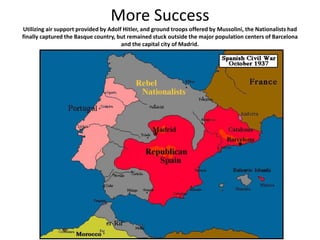 Spanish Civil War Map 1936