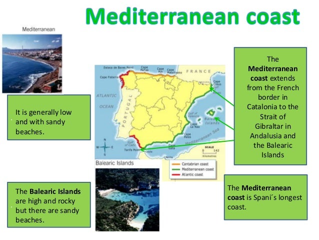 Top Beaches In Spain Map - United States Map