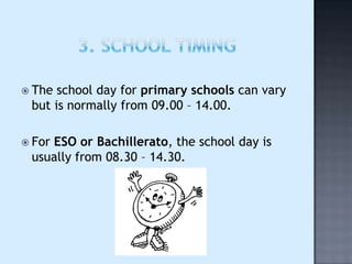 The spanish education system | PPTX