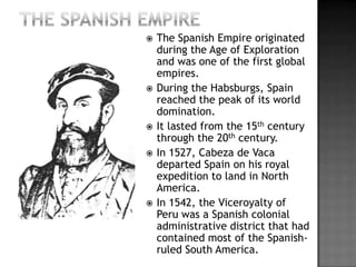The spanish empire | PPTX