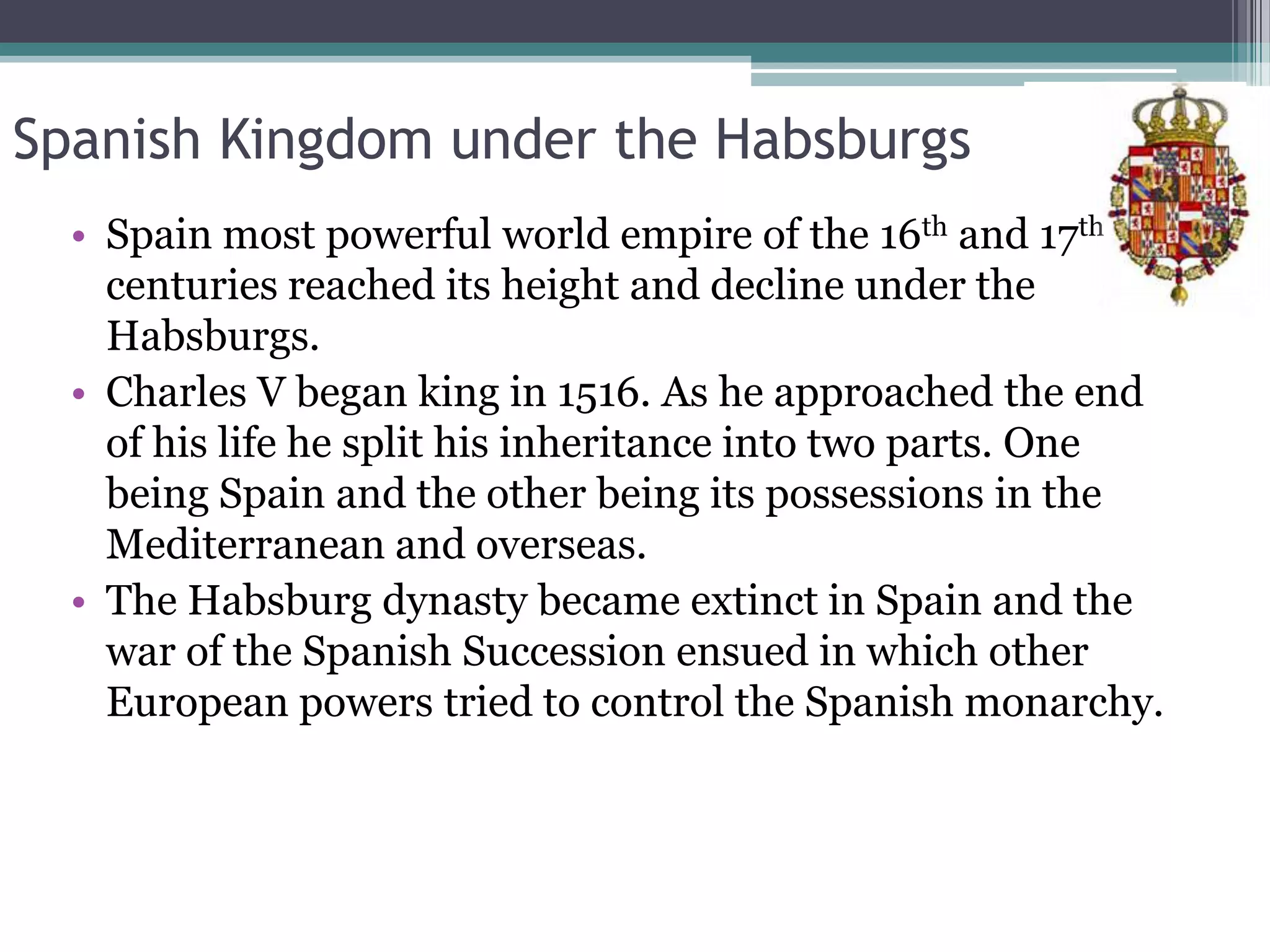 The spanish empire | PPTX