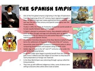 The Power of the Spanish Empire | PPTX