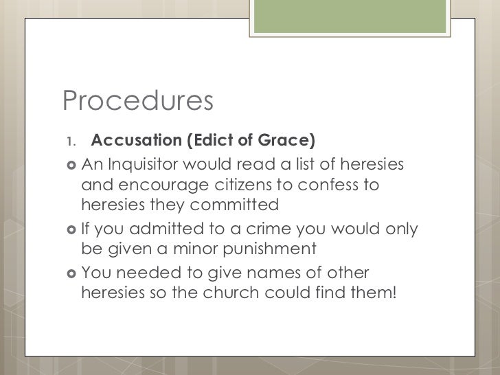 The Spanish Inquisition