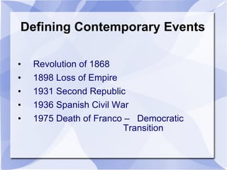 The Spanish Mosaic | PPT | Politics