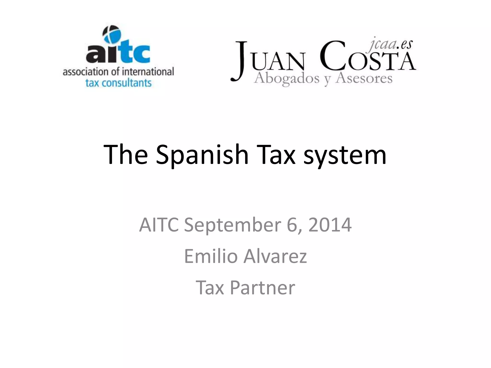 The spanish tax system | PPTX