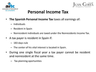 The spanish tax system | PPTX