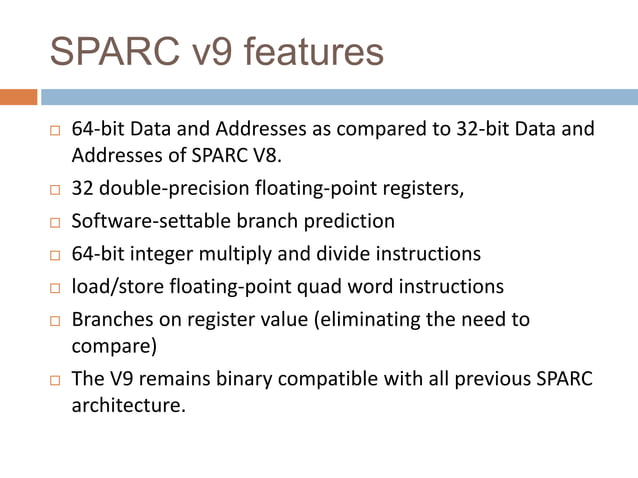 The sparc architecture (3) | PPTX | Operating Systems | Computer ...