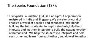 The Sparks Foundation Marketing Plan for Social Media | PPT