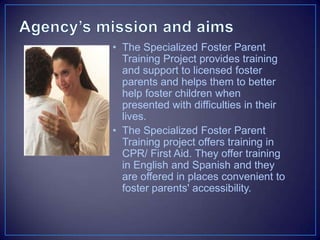 The specialized foster parent training project (sfpt | PPT