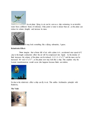 Essay on The special relativity and the fluid relativity.. | DOCX ...