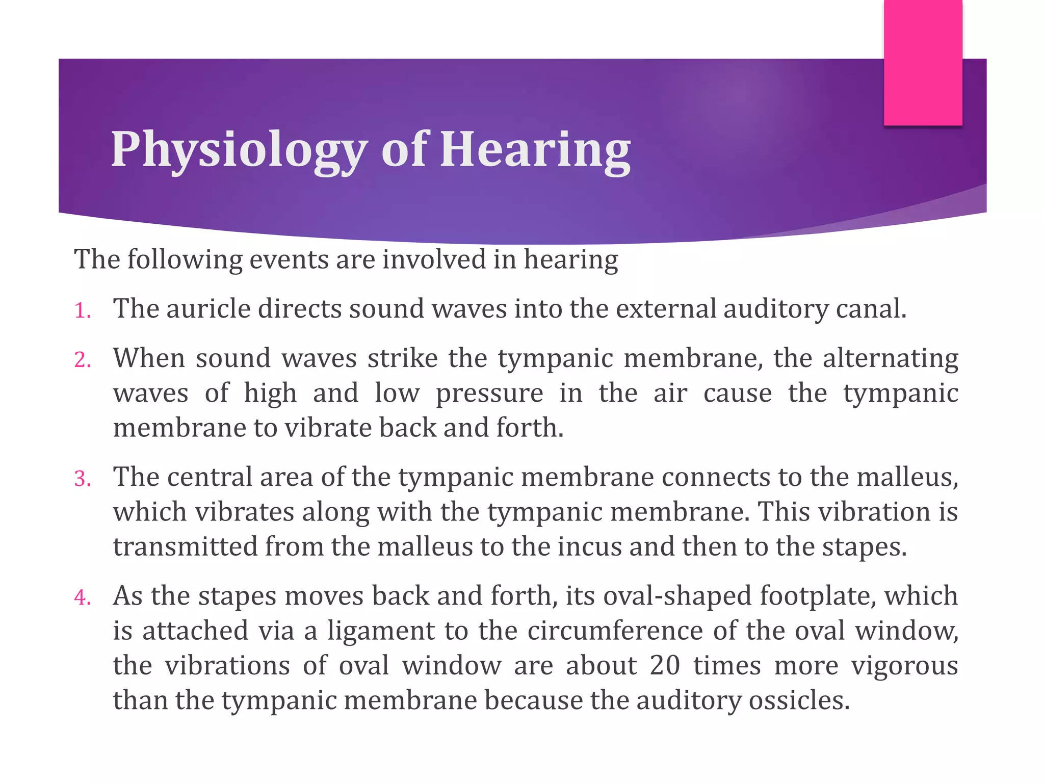 The special senses - hearing | PPTX
