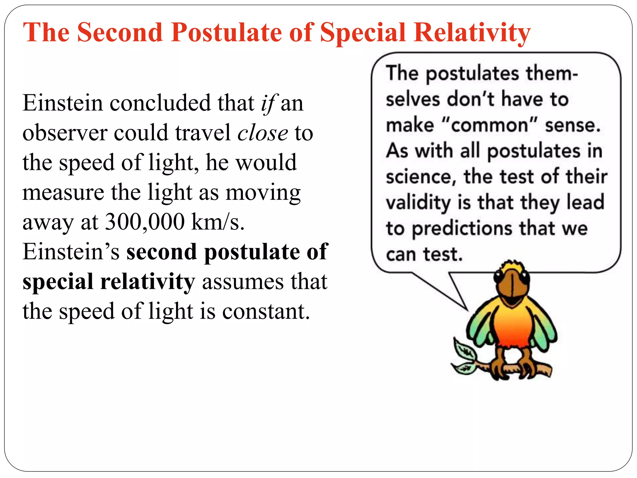 B.Tech sem I Engineering Physics U-III Chapter 1-THE SPECIAL THEORY OF RELATIVITY | PPTX