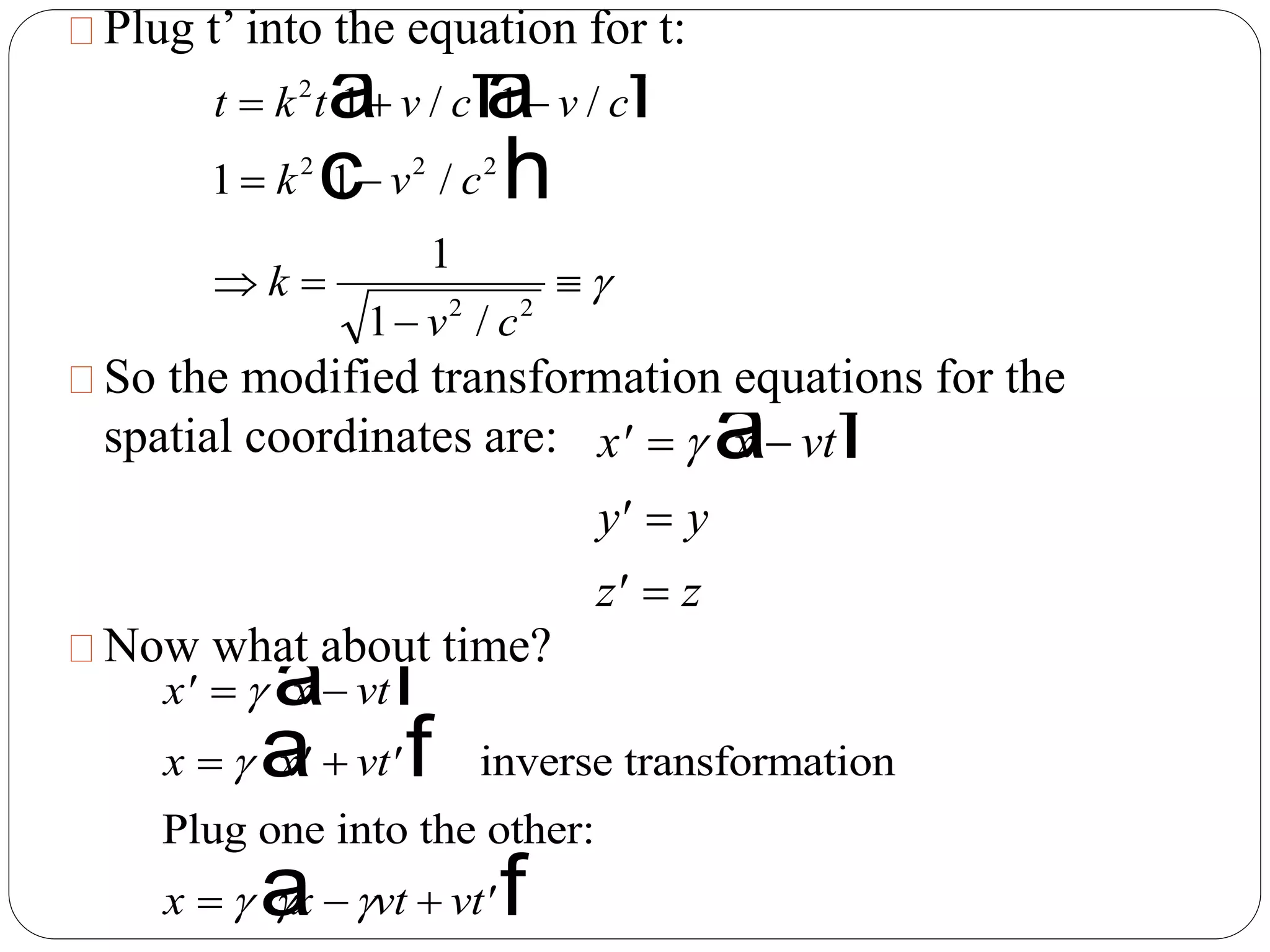 B.Tech sem I Engineering Physics U-III Chapter 1-THE SPECIAL THEORY OF ...
