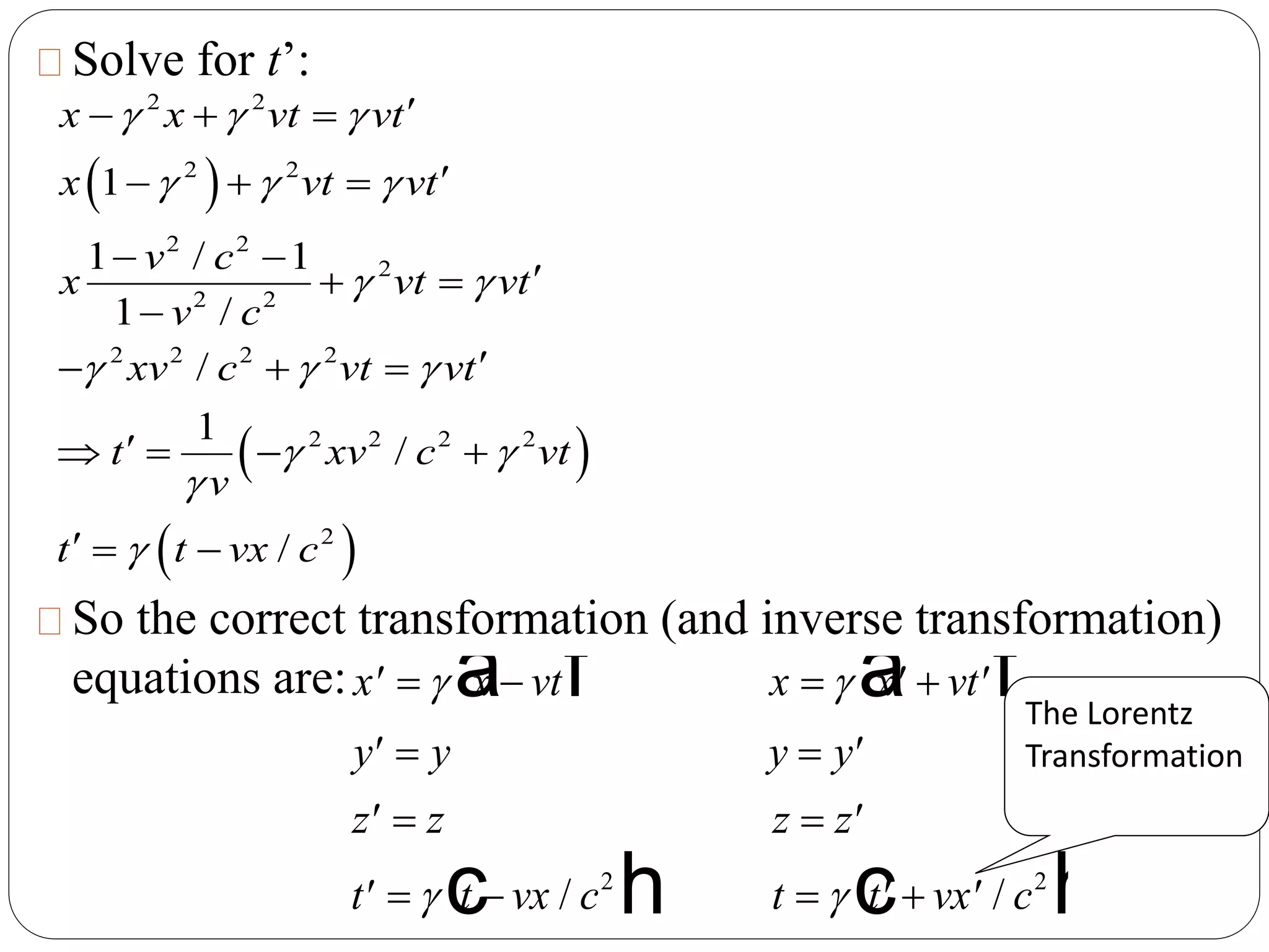 B.Tech sem I Engineering Physics U-III Chapter 1-THE SPECIAL THEORY OF ...