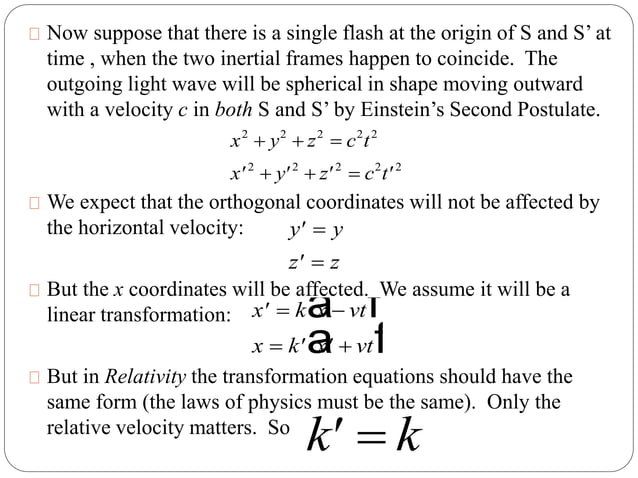 B.Tech sem I Engineering Physics U-III Chapter 1-THE SPECIAL THEORY OF ...