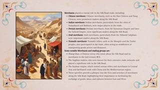 The Specifics of trade on the Silk Road by Ahmed | PDF