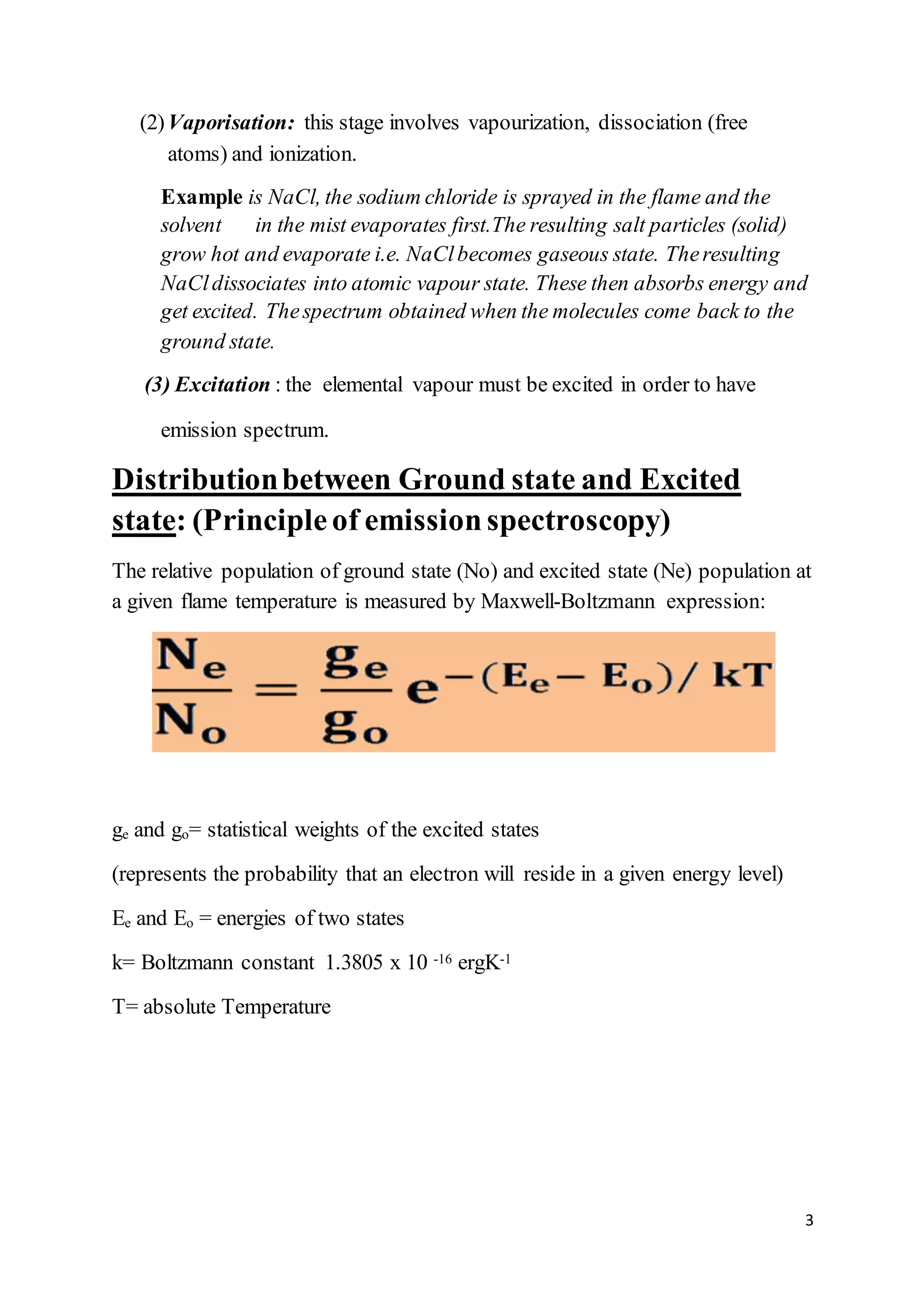 The spectroscopy of atoms | DOCX | Chemistry | Science