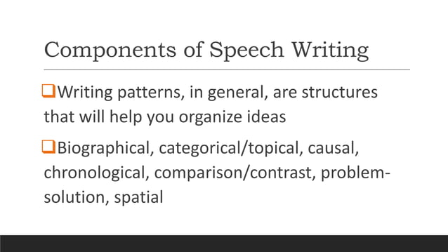 The Speech Writing Process.pptx | Science