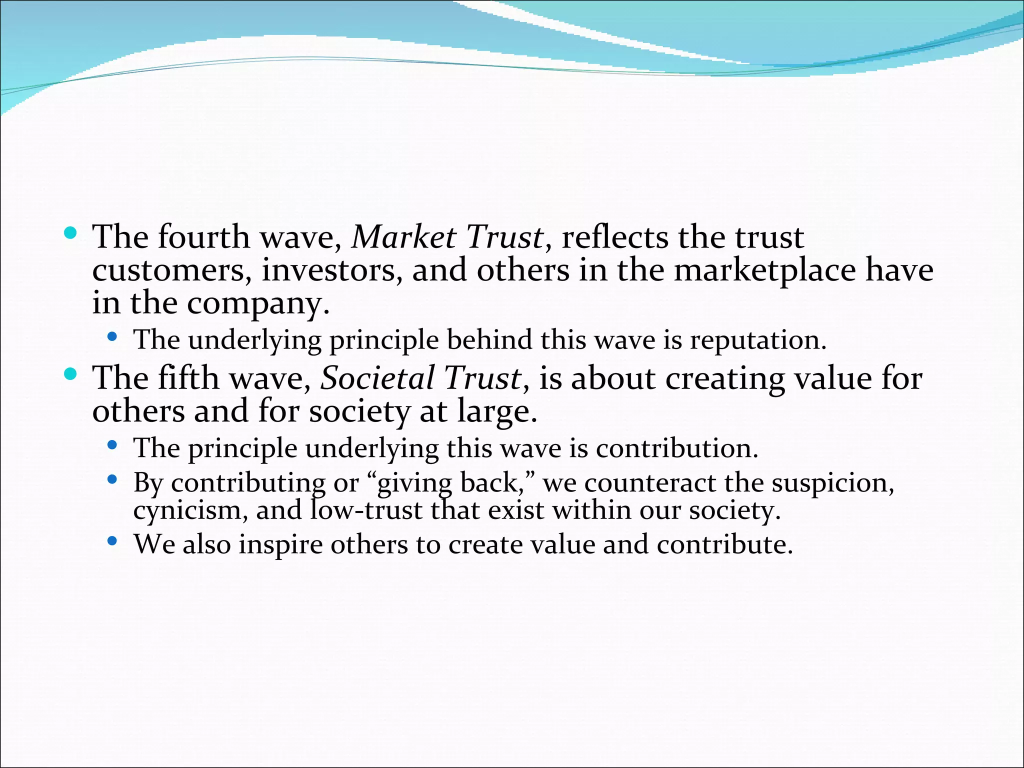 The Speed Of Trust | PPT