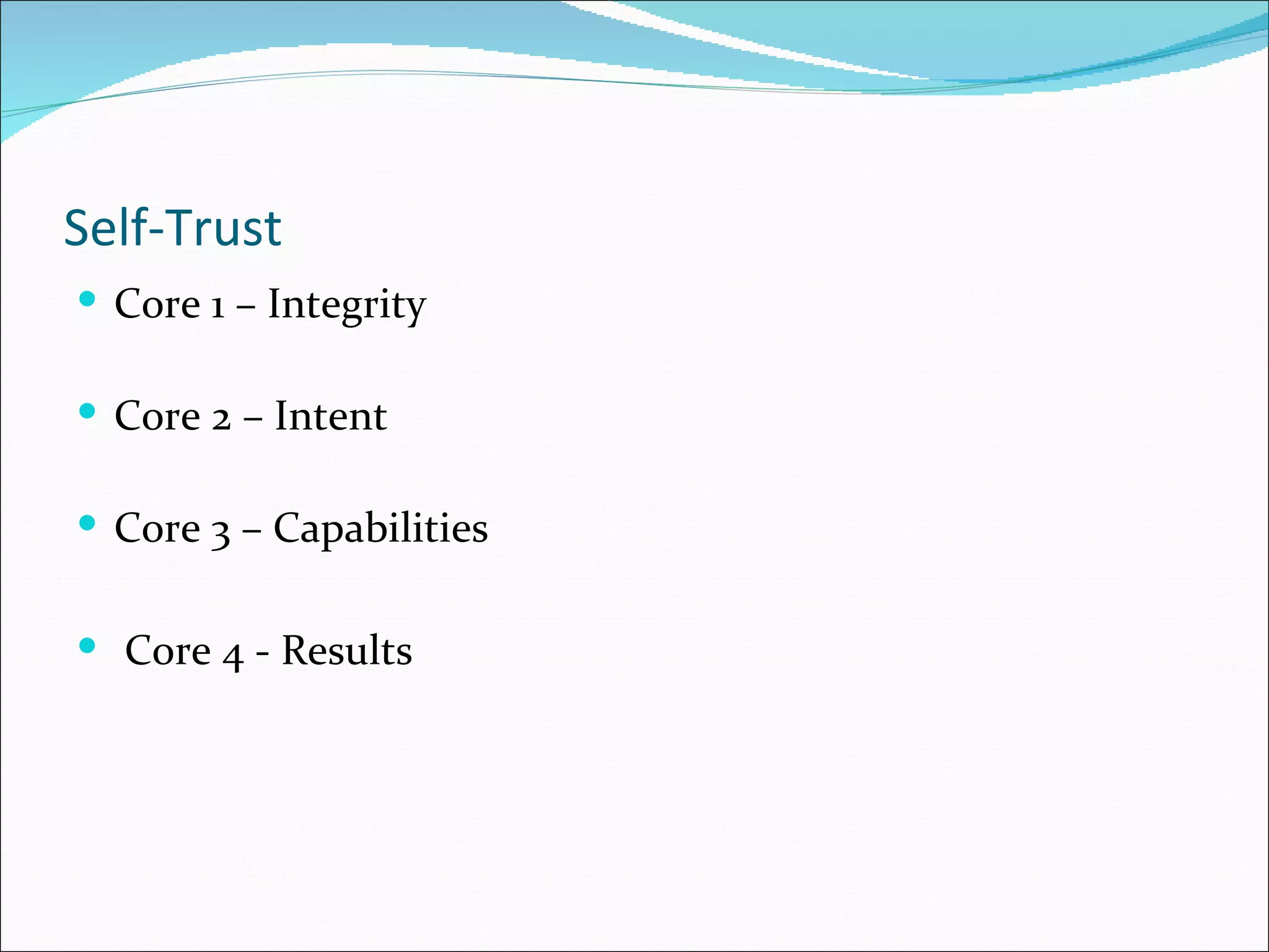 The Speed Of Trust | PPT