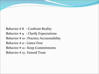 The Speed Of Trust | PPT