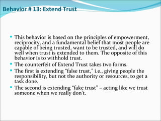 The Speed Of Trust | PPT