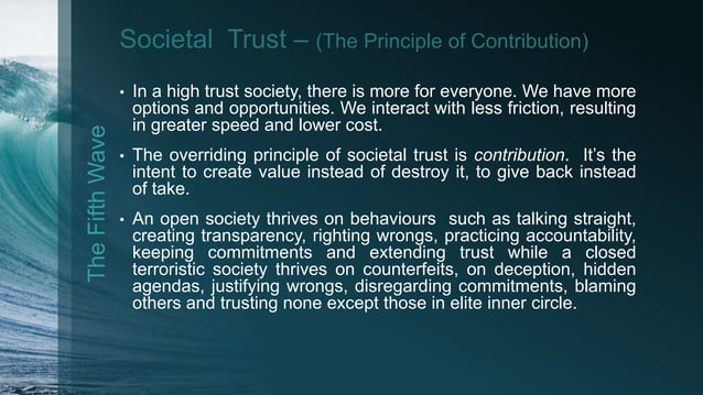 The Speed of Trust by Stephen M R Covey & Rebecca R Merrill | PPTX