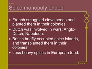 The Spice Trade: Focus on Indonesia | PDF