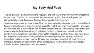 The Spinosaurus - A Look into the Dinosaur | PPTX