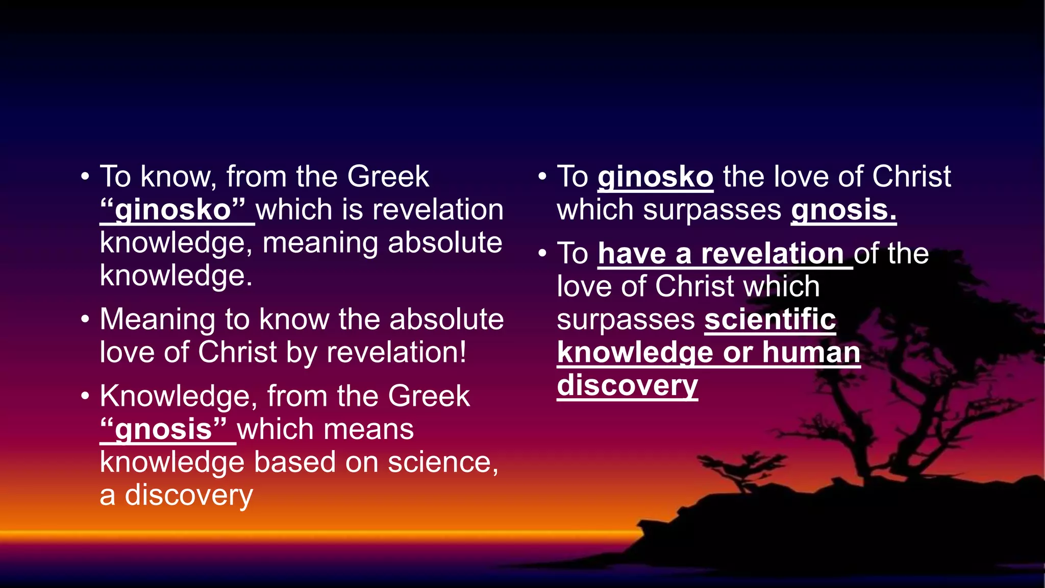 The spirit of knowledge | PPTX