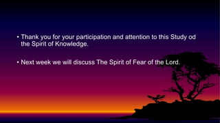 The spirit of knowledge | PPTX