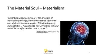 The spirits book - chapter III | PPT